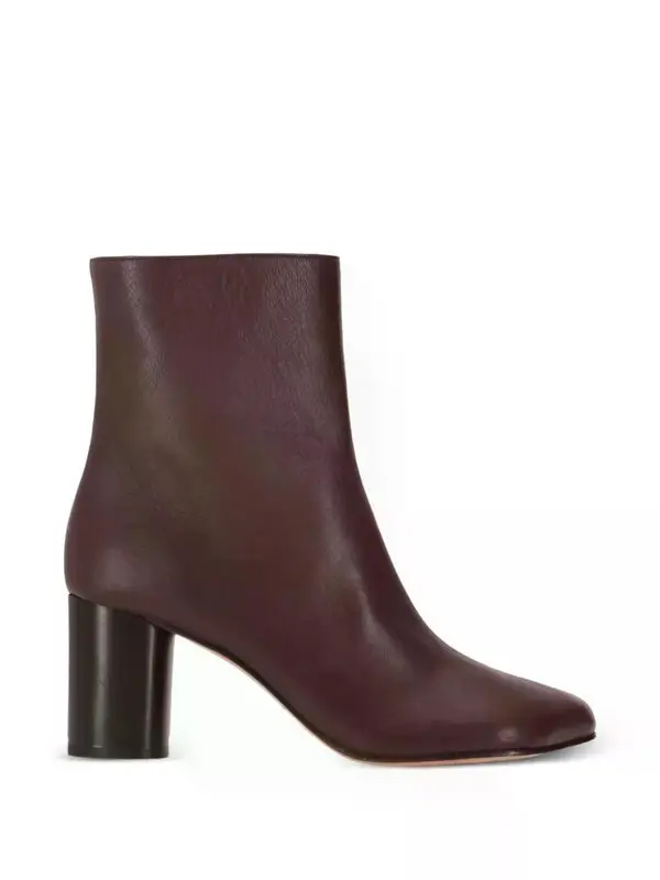 NICCOLO PASQUALETTI Obliqua Leather Ankle Boots - Brown