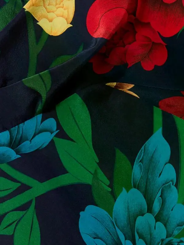 La DoubleJ Floral A-line Foyer Dress - Blue