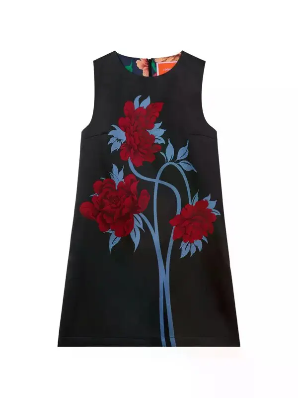 La DoubleJ Floral Jacquard Mini Column Dress