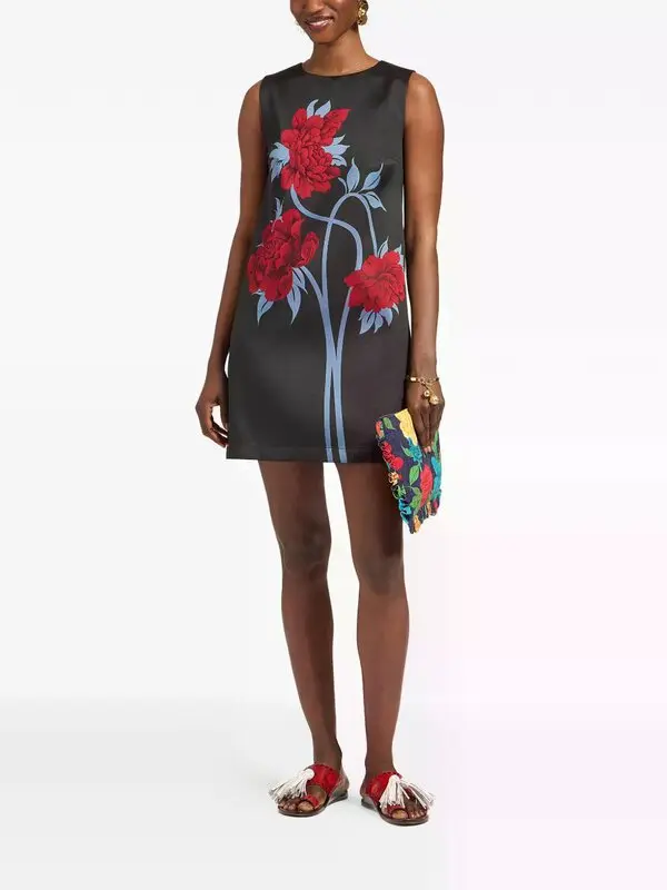 La DoubleJ Floral Jacquard Mini Column Dress