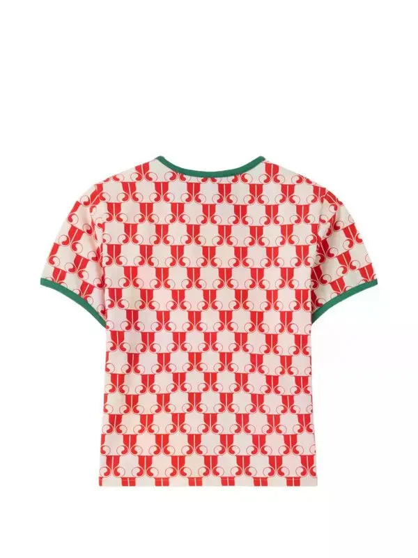 La DoubleJ Monogram Ringer T-shirt - Neutrals
