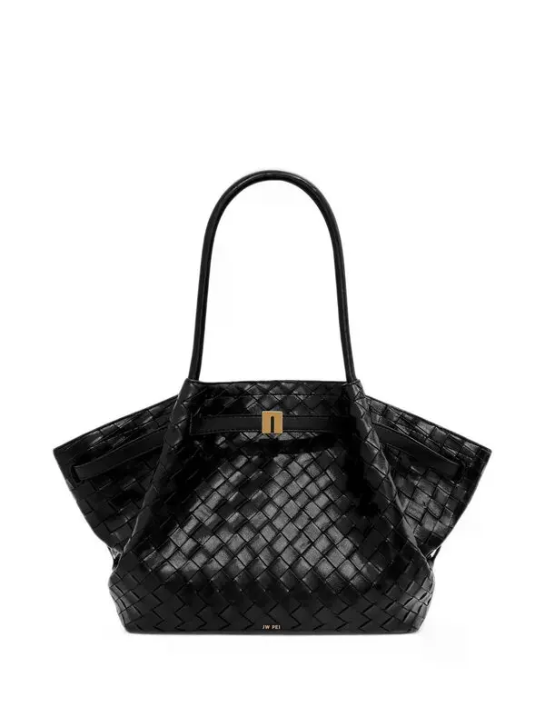 Jw Pei Medium Hana Woven Tote Bag - Black