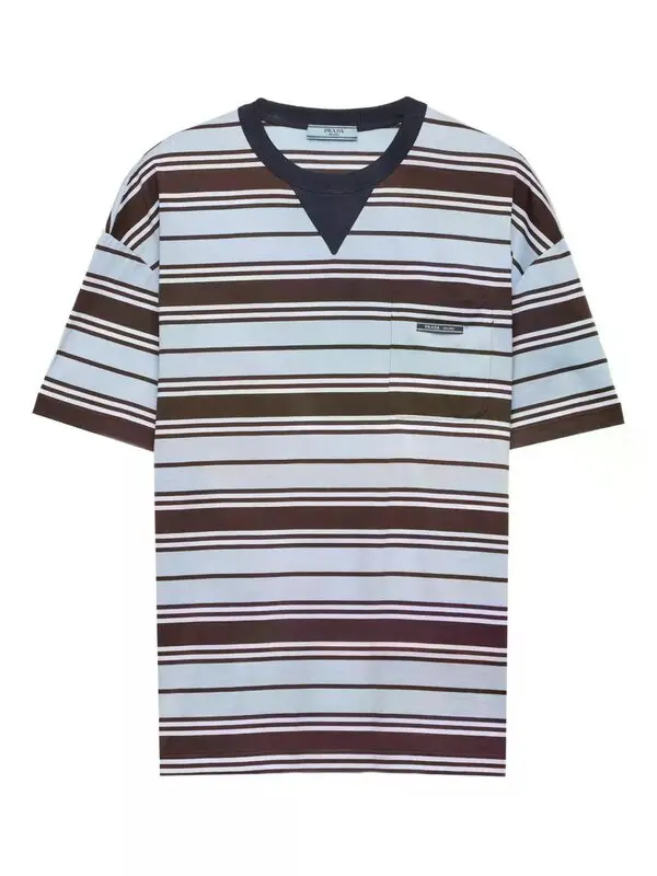 Prada Striped Cotton T-shirt