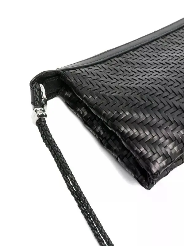 Benedetta Bruzziches Braided Crossbody Bag - Black