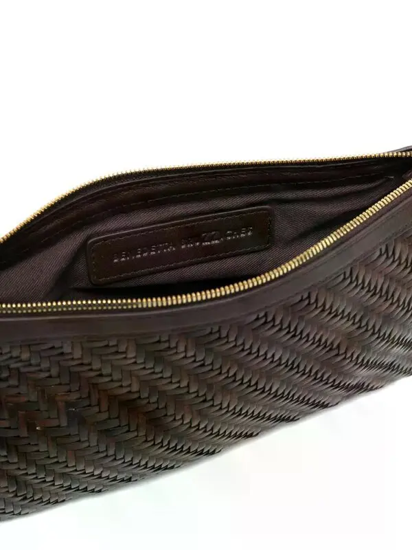 Benedetta Bruzziches Woven Leather Shoulder Bag - Brown