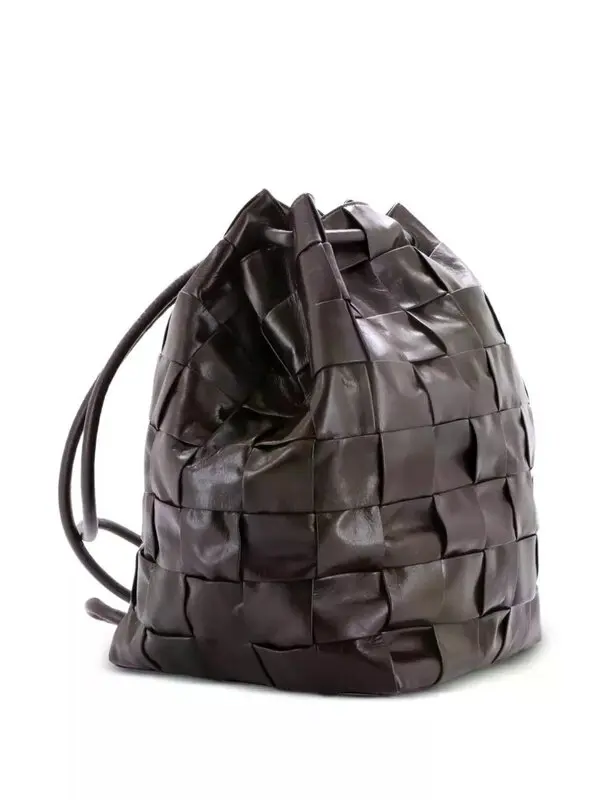 Bottega Veneta Cassette Sailor Maxi Intrecciato Leather Small Backpack