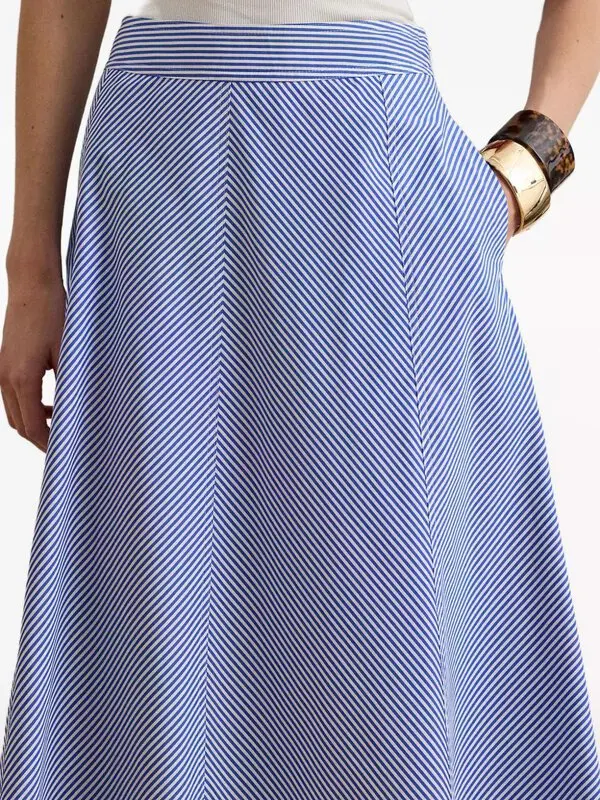 Ralph Lauren Striped A-line Skirt