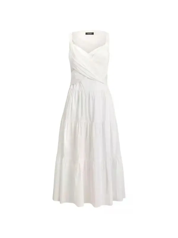 Ralph Lauren Cotton Tiered Dress - White