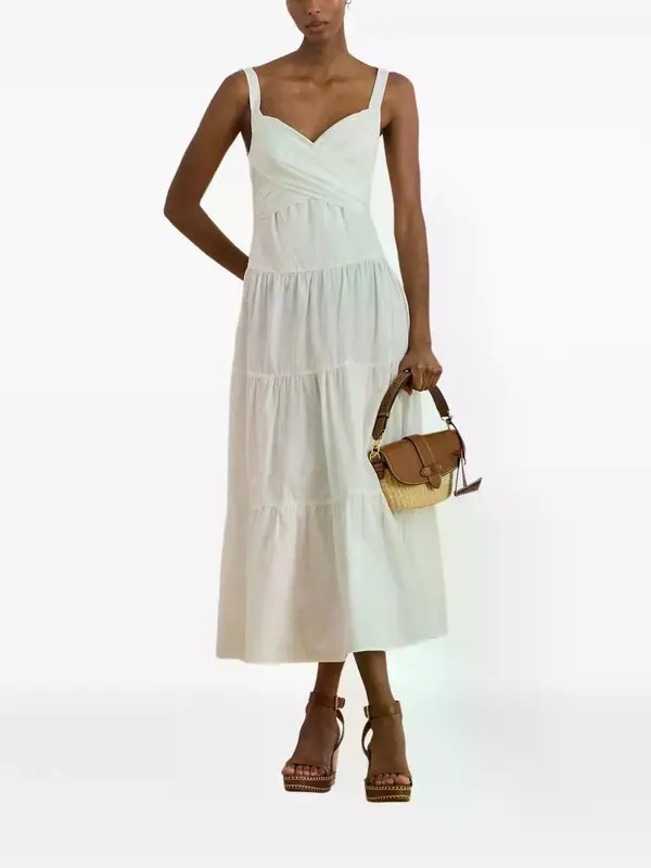 Ralph Lauren Cotton Tiered Dress - White
