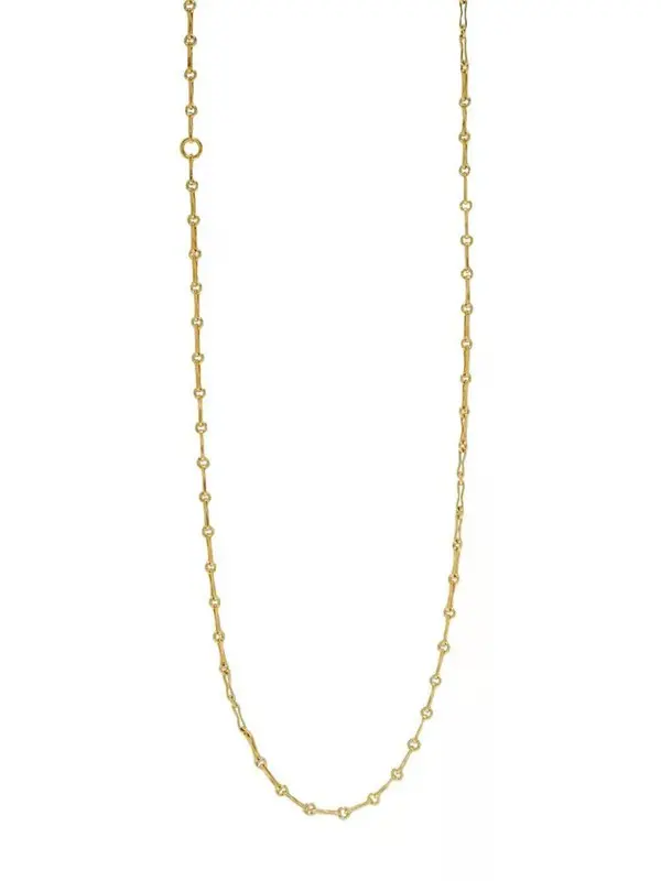 AZLEE 18k Yellow Circle-link Chain Necklace - Gold