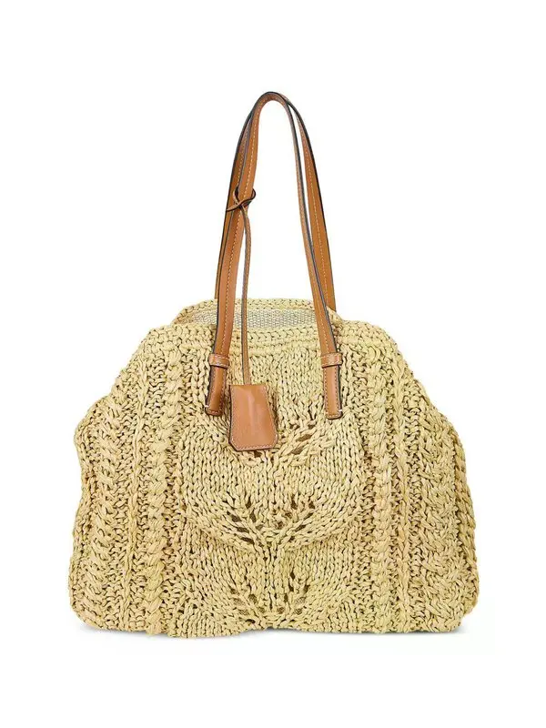 Ermanno Scervino Raffia Tote Bag