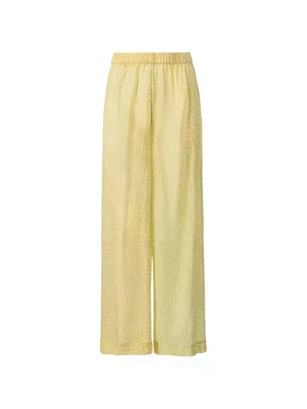 MIA PECULIAR Crocodile-print Trousers