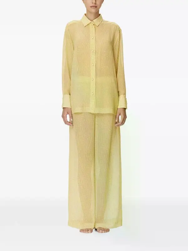 MIA PECULIAR Crocodile-print Trousers