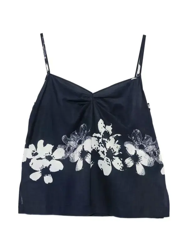Iceberg Floral Print Top - Blue