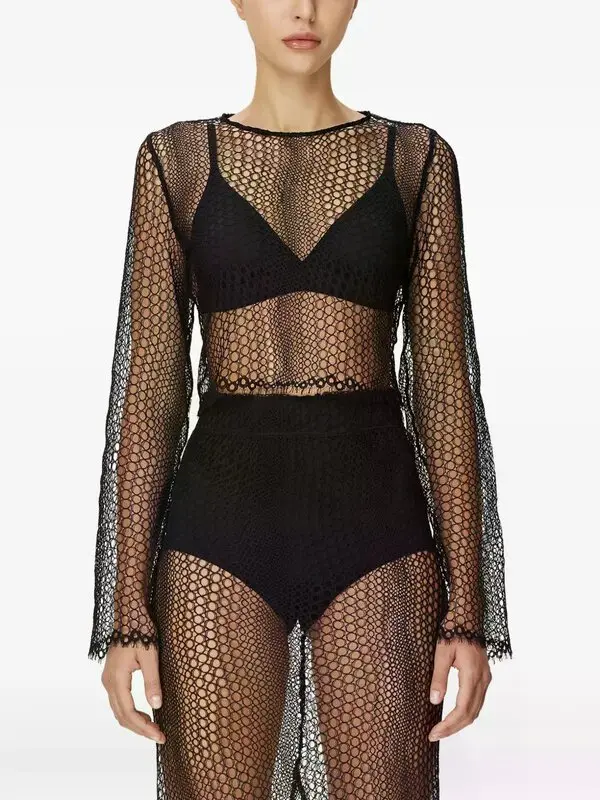 MIA PECULIAR Openwork T-shirt