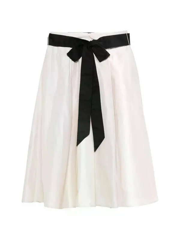 Max Mara Belted Pleated Midi Skirt