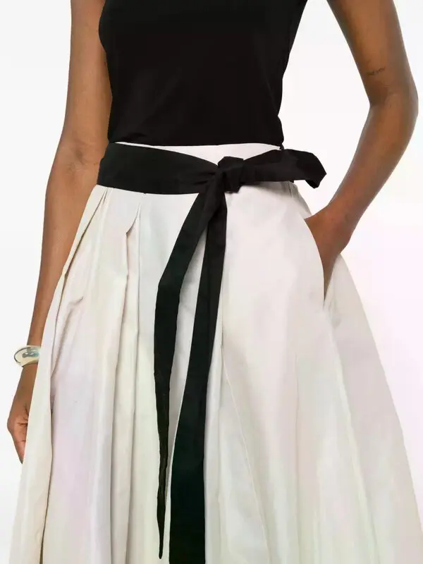 Max Mara Belted Pleated Midi Skirt