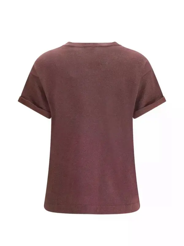 Brunello Cucinelli Rolled-sleeve T-shirt - Brown