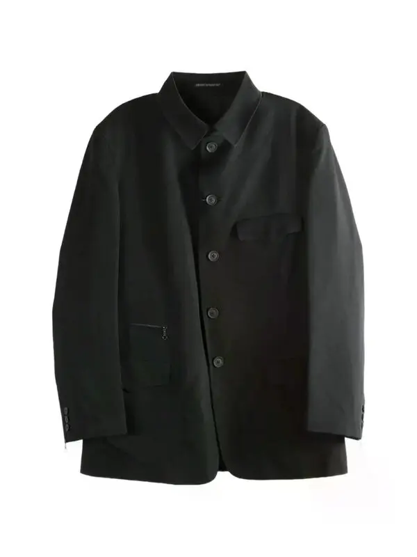 Yohji Yamamoto Button-up Gabardine Jacket