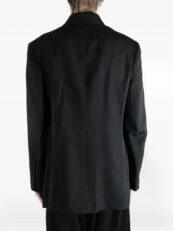 Yohji Yamamoto Button-up Gabardine Jacket