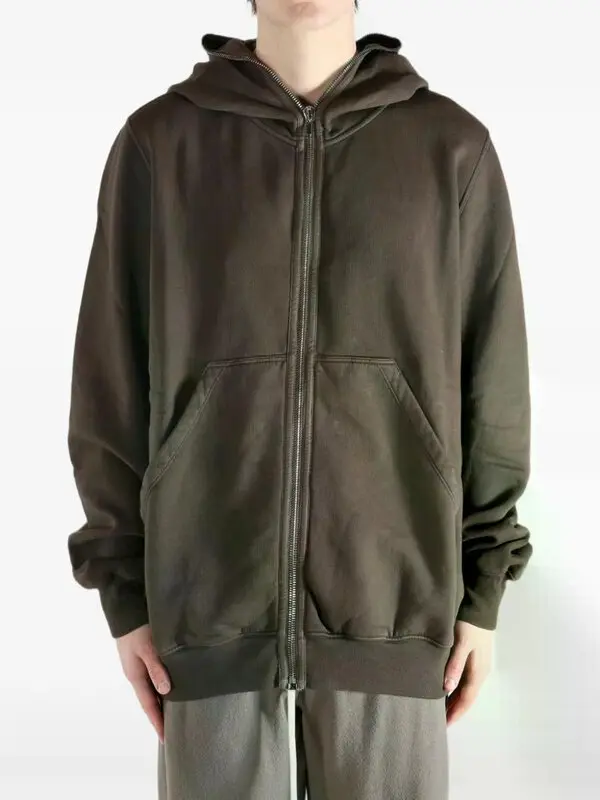 Rick Owens Mountain Zip-up Hoodie - Brown
