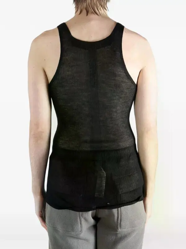 Rick Owens Ribbed-knit Tank Top