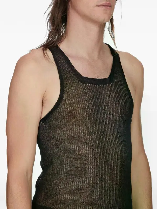 Rick Owens Ribbed-knit Tank Top