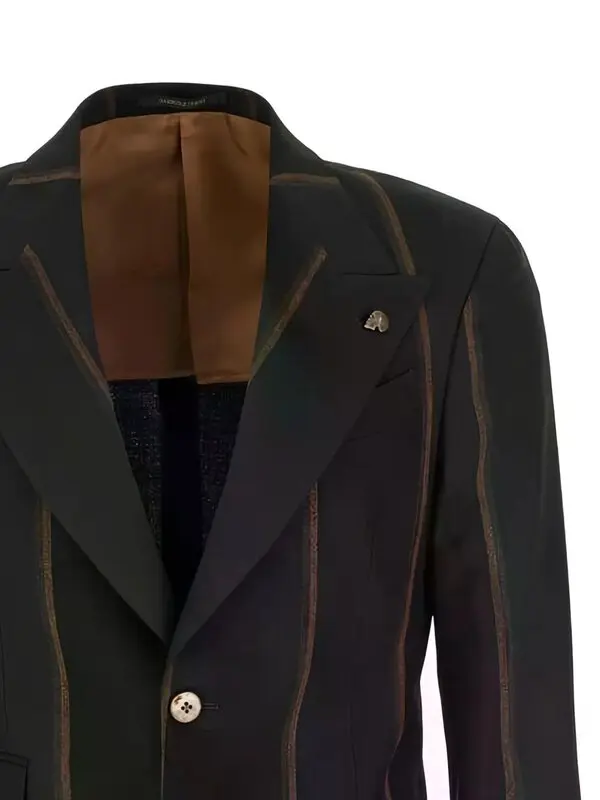 GABRIELE PASINI Striped Single-breasted Blazer