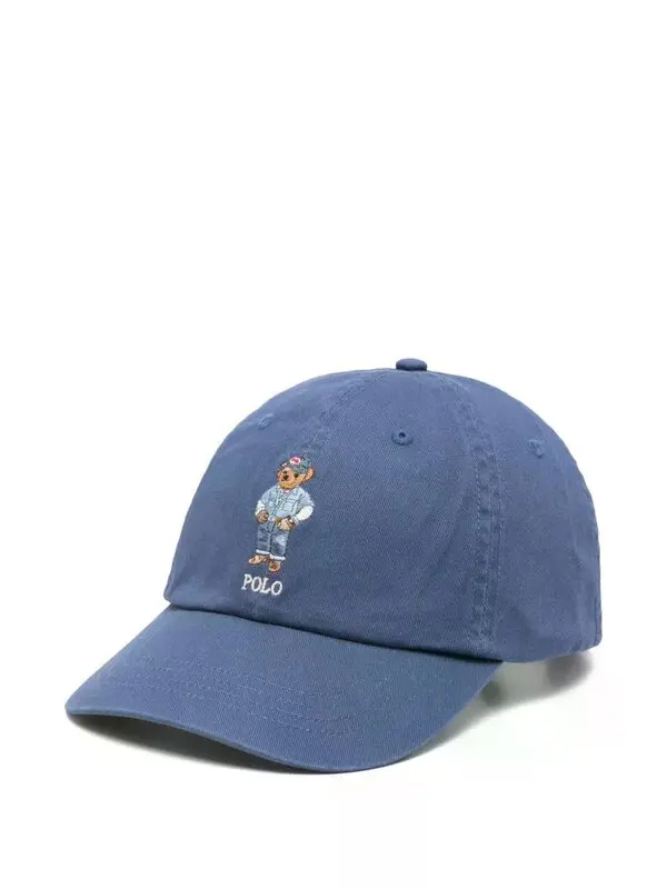 Polo Ralph Lauren Bear-embroidered Cap - Blue