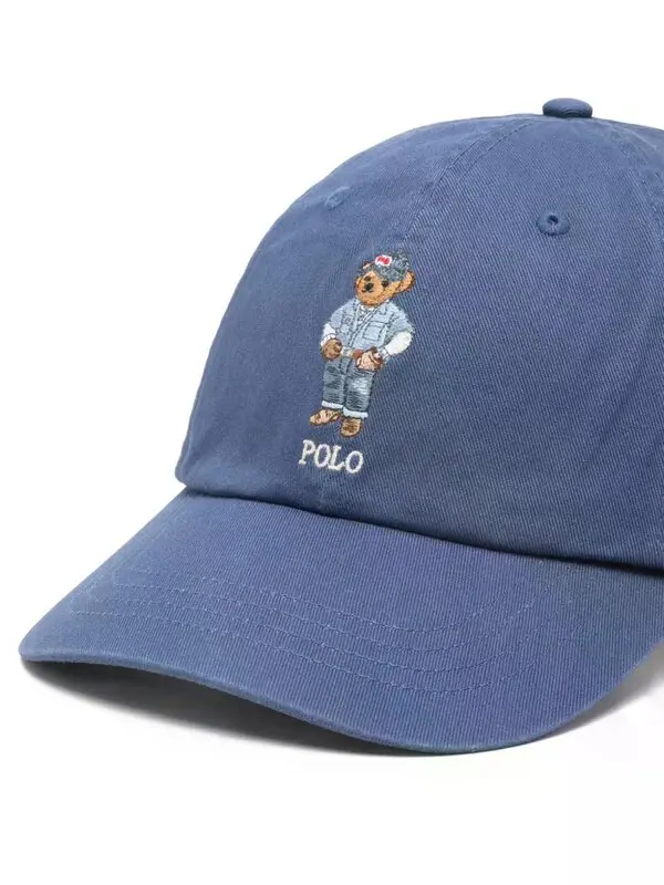 Polo Ralph Lauren Embroidered Bear Baseball Cap - Blue