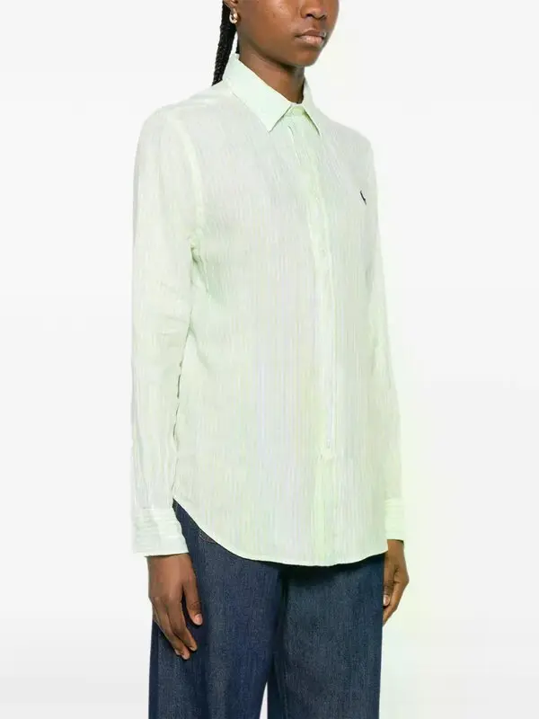 Polo Ralph Lauren Striped Long-sleeve Shirt - Green