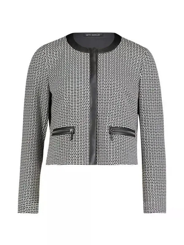 BETTY BARCLAY Geometric-print Jacket