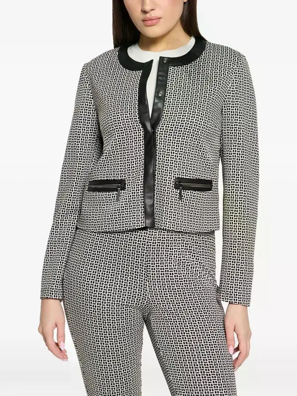 BETTY BARCLAY Geometric-print Jacket
