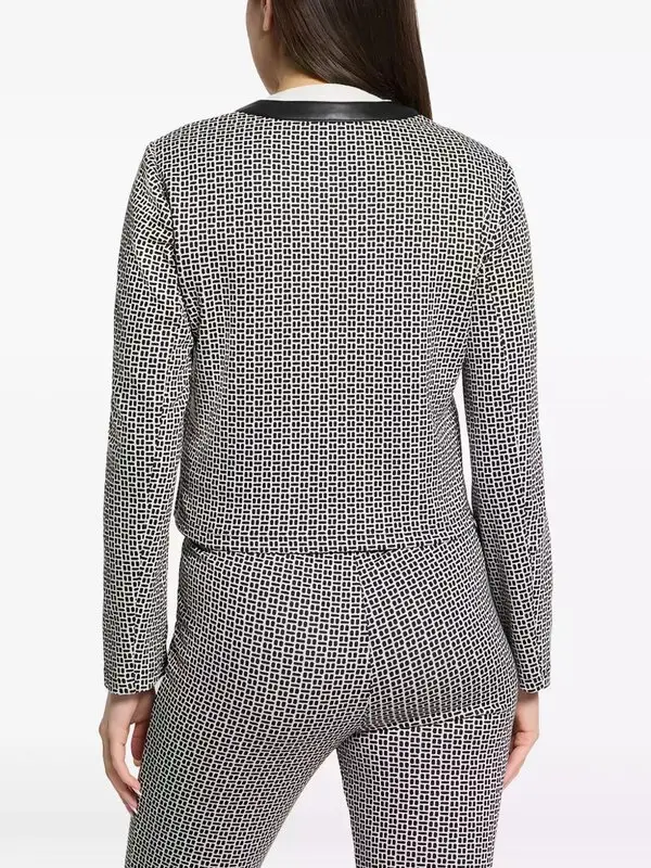 BETTY BARCLAY Geometric-print Jacket