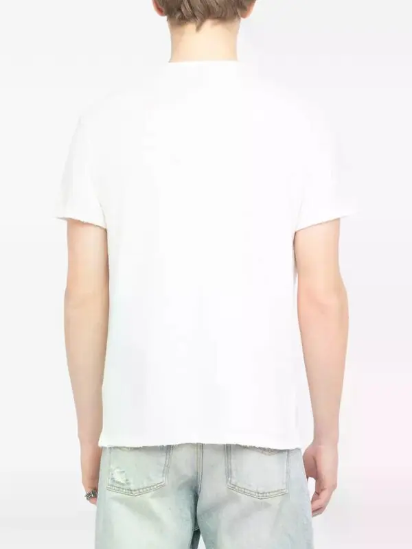 Zadig&Voltaire Monastir V-neck Cotton T-shirt - White