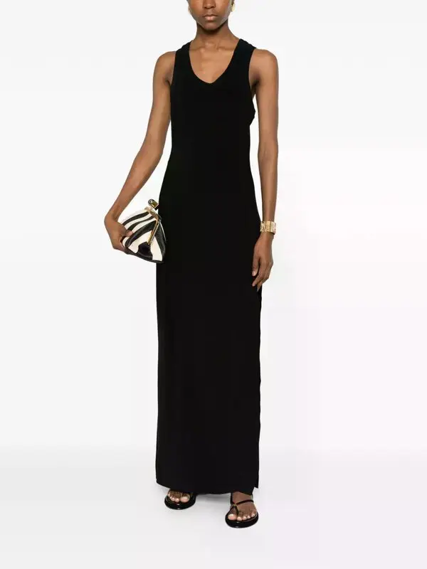 Norma Kamali Racer Long Maxi Dress