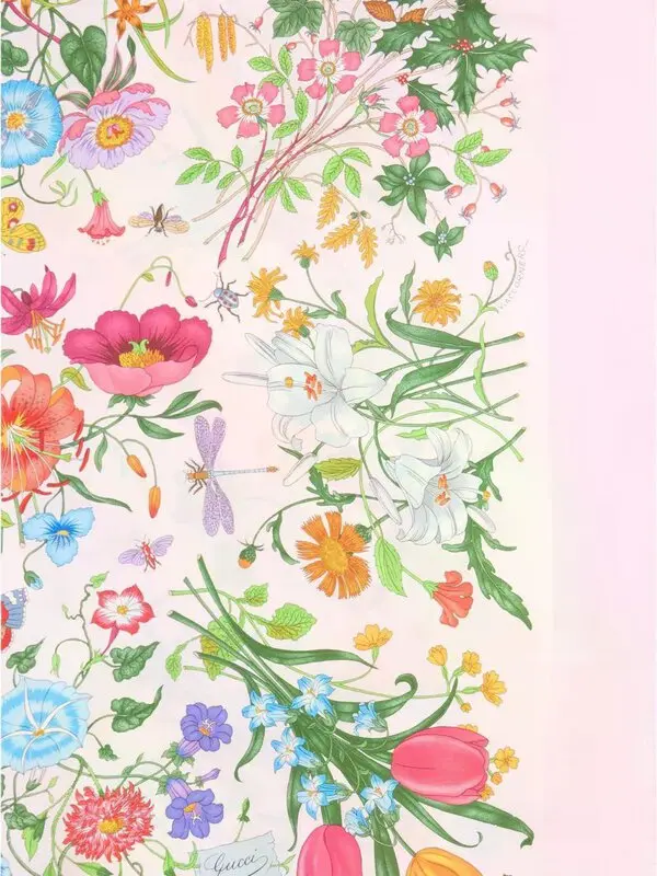 Gucci Floral-print Scarf