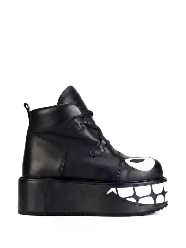 Swear London Smiley Platform Ankle Boots