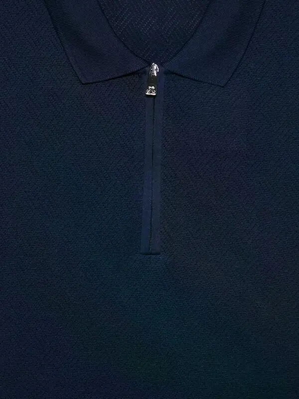 Corneliani Zip-up Polo Shirt