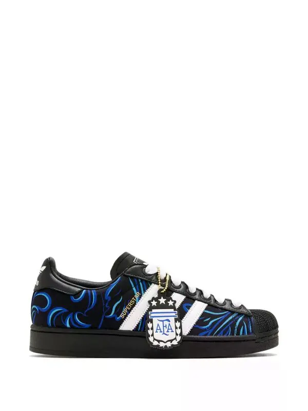 Adidas X Afa Superstar Ii Lace-up Sneakers - Black