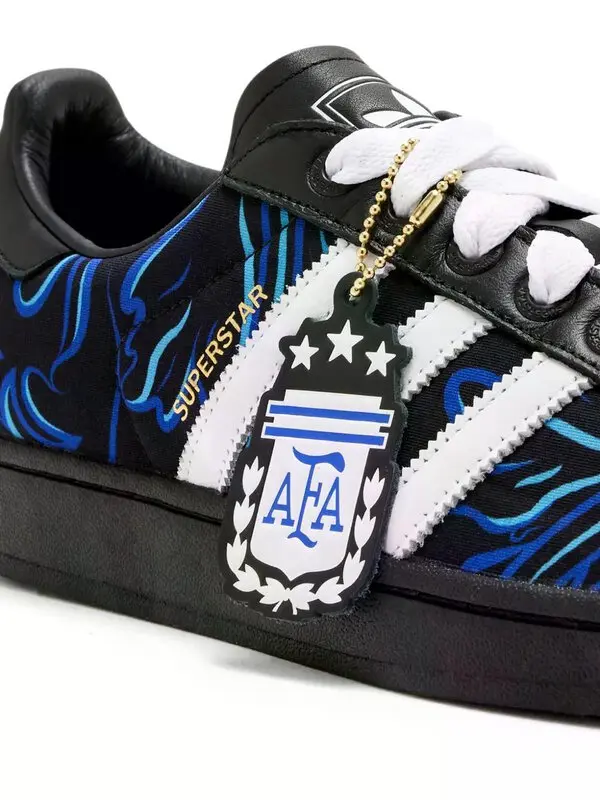 Adidas X Afa Superstar Ii Lace-up Sneakers - Black