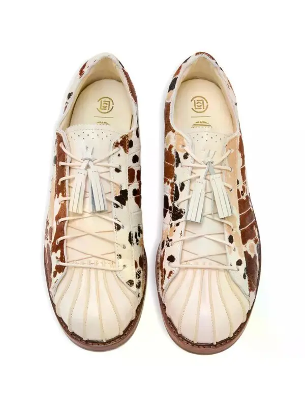 Adidas X Clot Edison Chen Superstar Cow-print Sneakers