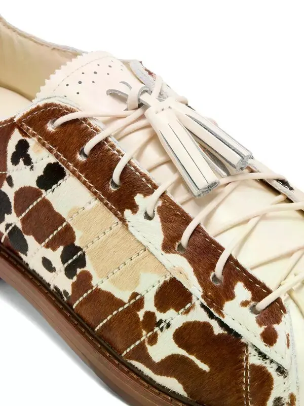 Adidas X Clot Edison Chen Superstar Cow-print Sneakers