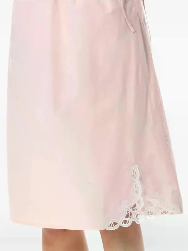 Soeur Houna Lace-detail Midi Skirt