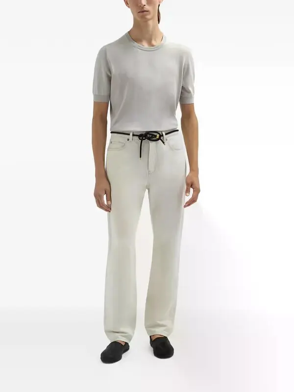Agnona Crew-neck Knitted T-shirt
