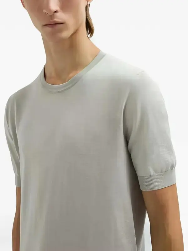 Agnona Crew-neck Knitted T-shirt
