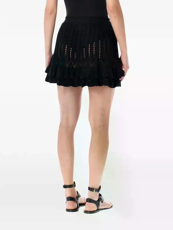 MARANT ETOILE Nelle Knit Mini Skirt - Black