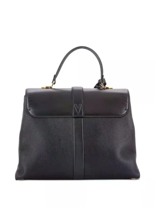 LOUIS VUITTON Rose Des Vents Leather Mm Satchel - Black