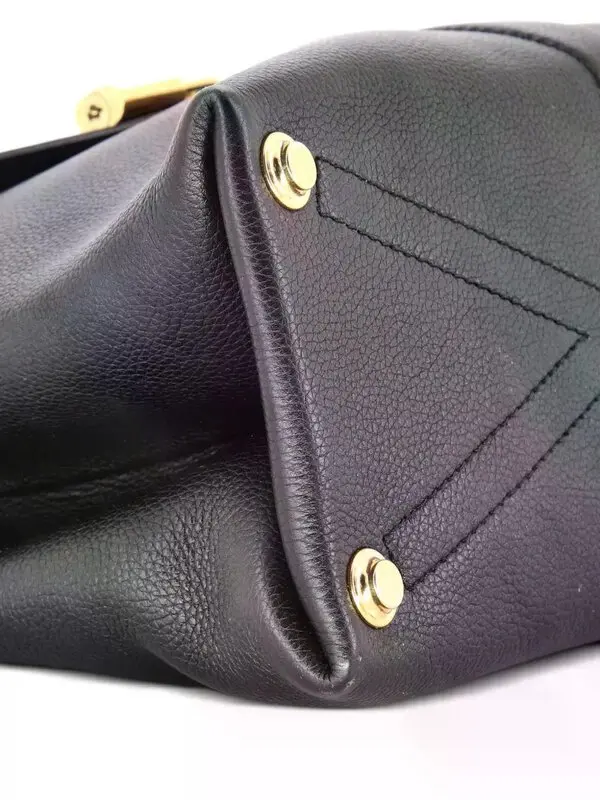 LOUIS VUITTON Rose Des Vents Leather Mm Satchel - Black