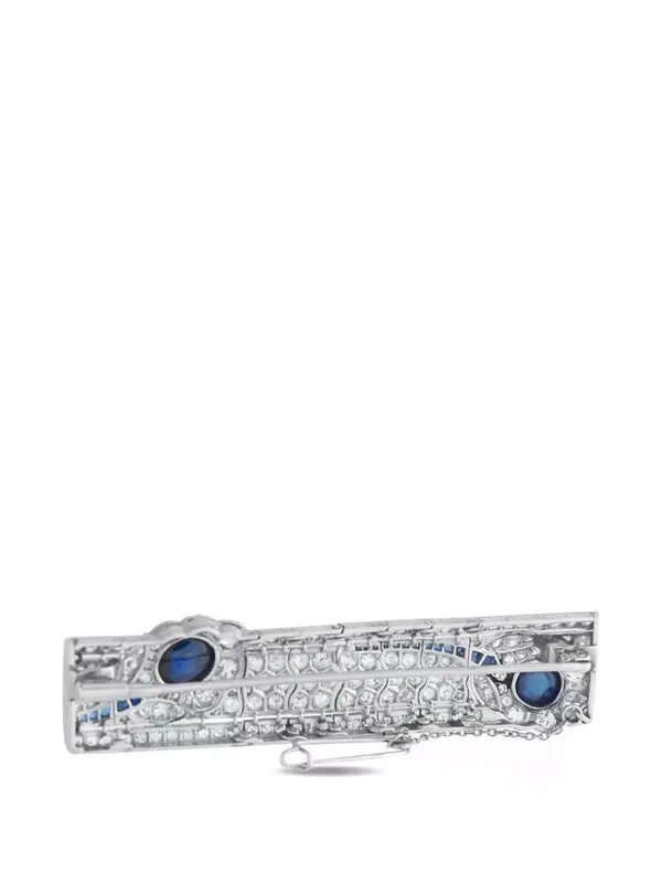 LB EXCLUSIVE Diamond And Sapphire Brooch